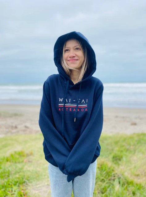 Wai-Tai Navy Taniwha Hoodie – Wai-Tai Aotearoa